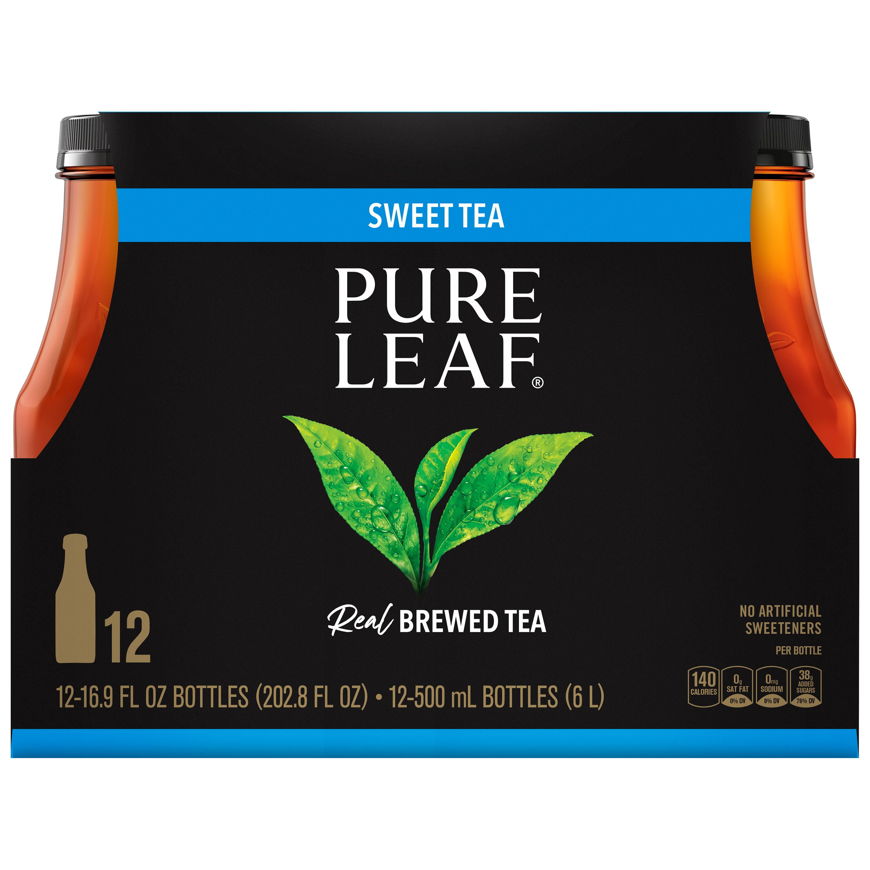 Pure Leaf Sweet Tea Iced Tea, Bottled Tea Drink, 16.9 fl oz, 12 Pack ...