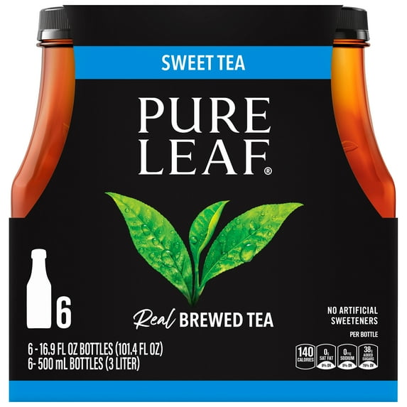 Pure Leaf Sweet Tea Iced Tea, Bottled Tea Drink, 16.9 fl oz, 6 Pack ...