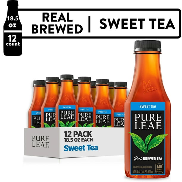 Pure Leaf Sweet Tea Iced Tea, Bottled Tea Drink, 18.5 fl oz, 12 Pack ...