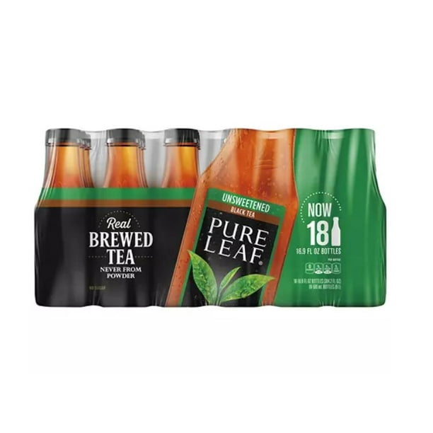 Pure Leaf Unsweetened Iced Tea (16.9oz / 18pk) - Walmart.com
