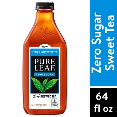 Lipton Pure Leaf Zero Sugar Sweetened Iced Tea, Real Brewed, 16.9 Fl Oz ...