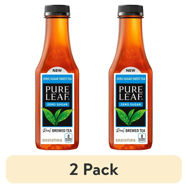 (2 pack) Pure Leaf Zero Sugar Real Brewed Tea Sweet Tea 18.5 Fl Oz - Walmart.com