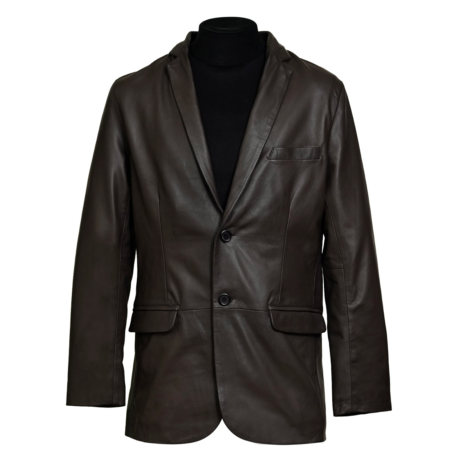 Pure Leather Blazer for Men Real Lambskin Coat – Casual Sports Hides Winter Jackets Event ...