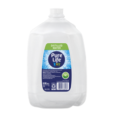 BlueTriton Brands Purelife 1 Gallon Side Handle Distilled Water, Case ...