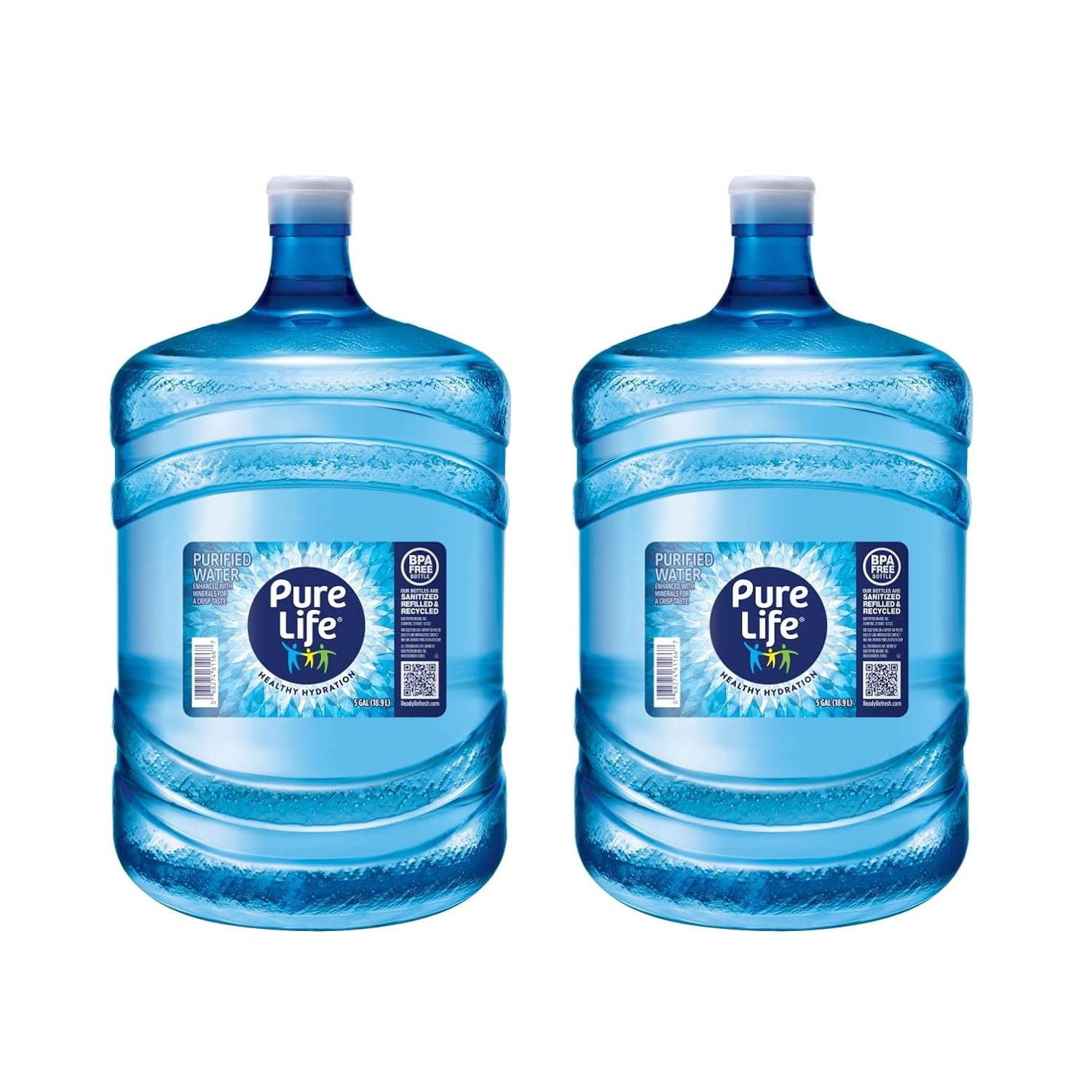 Pure Life Distilled Water (5 Gallon Bottles - 2 Bottles (10 Gallons ...