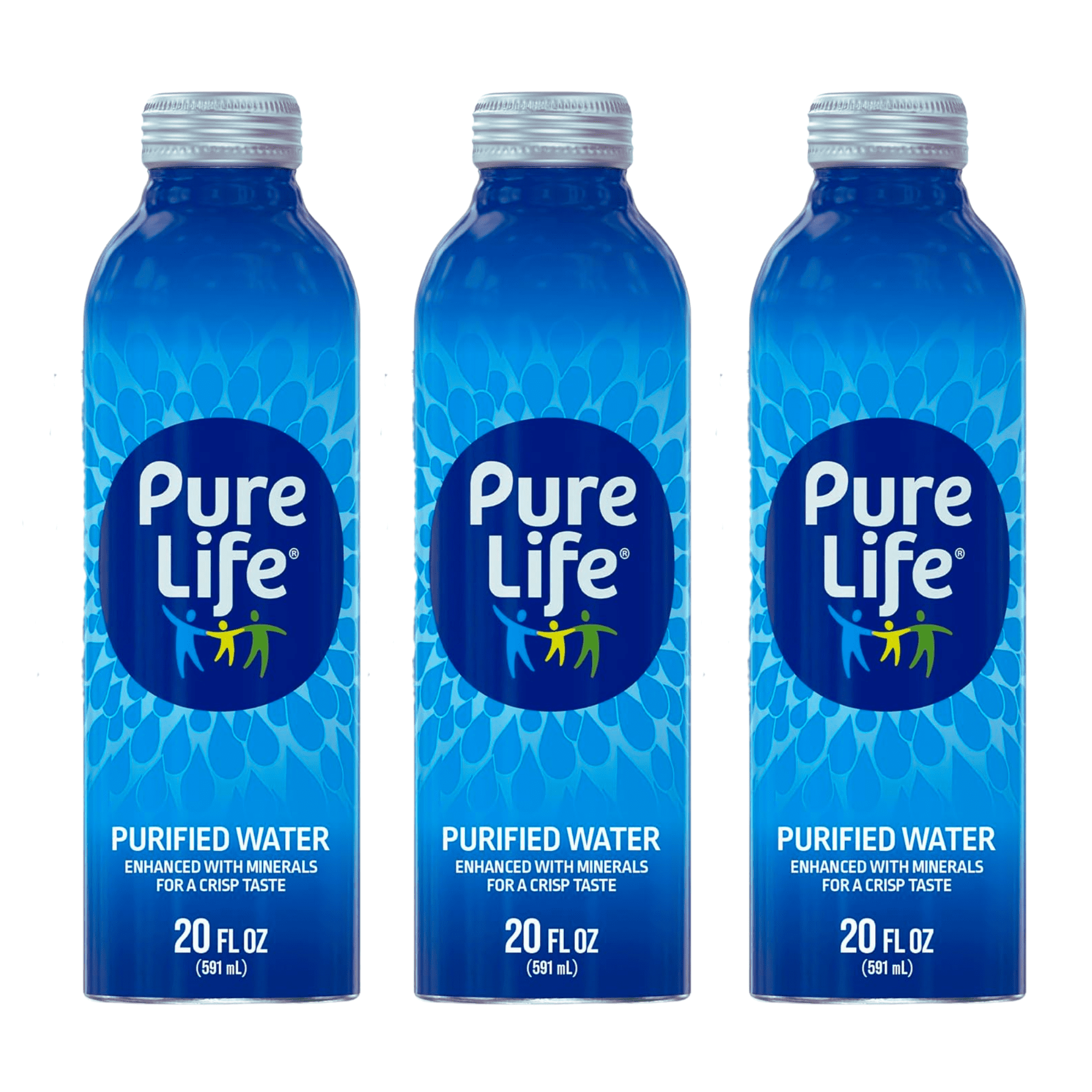 Pure Life Purified Bottled Water Aluminum Bottles Enhanced With ...