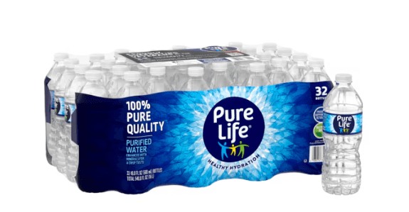 Pure Life® Purified Water 16.9 Fl Oz Plastic Bottle (32 Pack) - Walmart.com