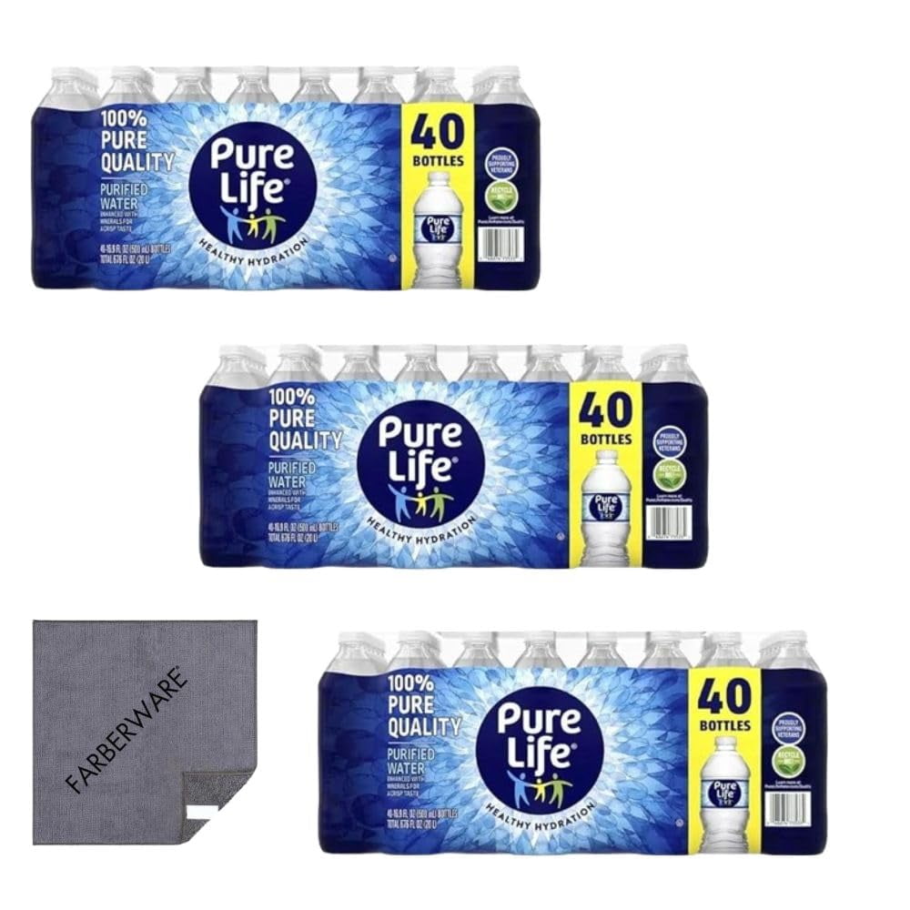 Pure Life Purified Water 16 9oz 40 Pk 120 Bottles