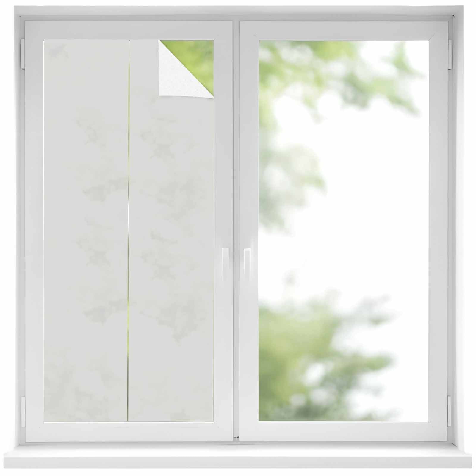 Pure Light Grey Window Privacy Film, Simple Solid Color Static Cling UV ...
