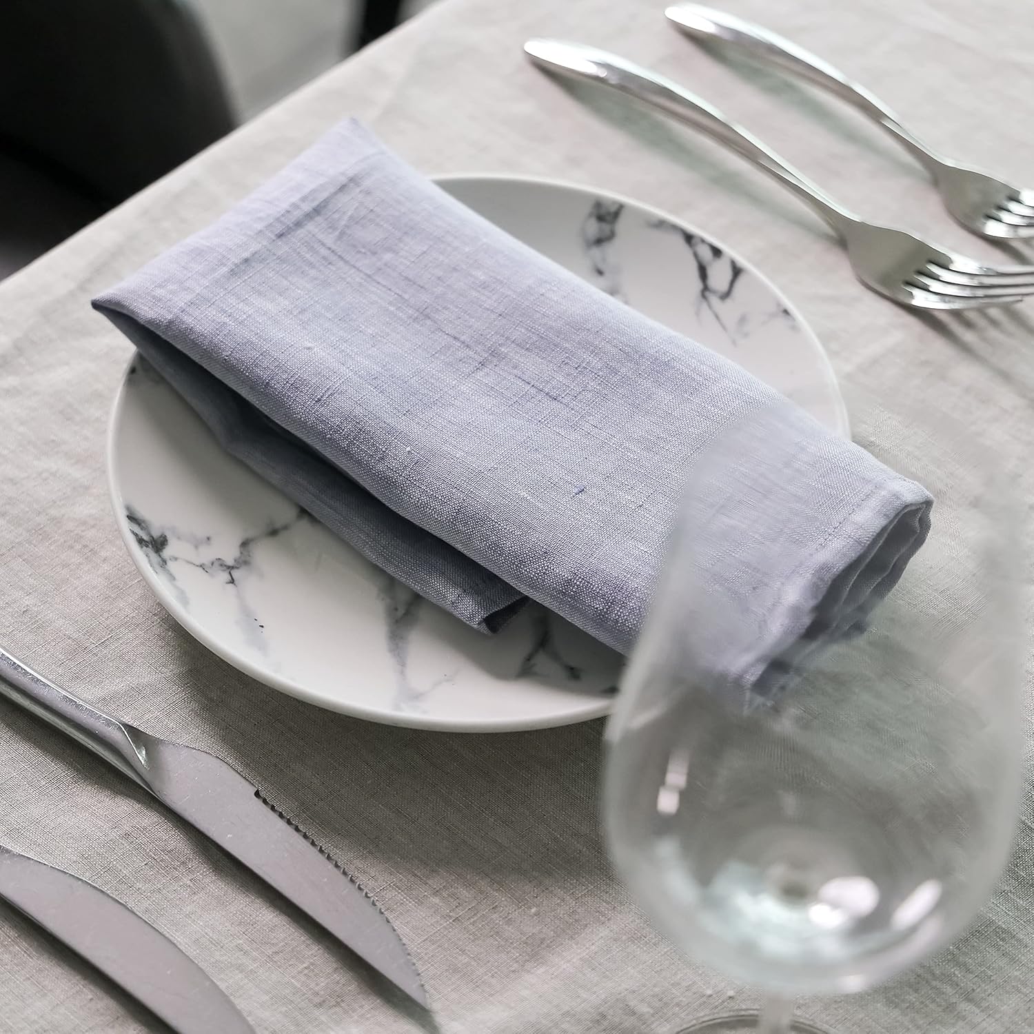 Pure Linen Tablecloth 60X108 Inch Natural With Tassel, Washable Table ...