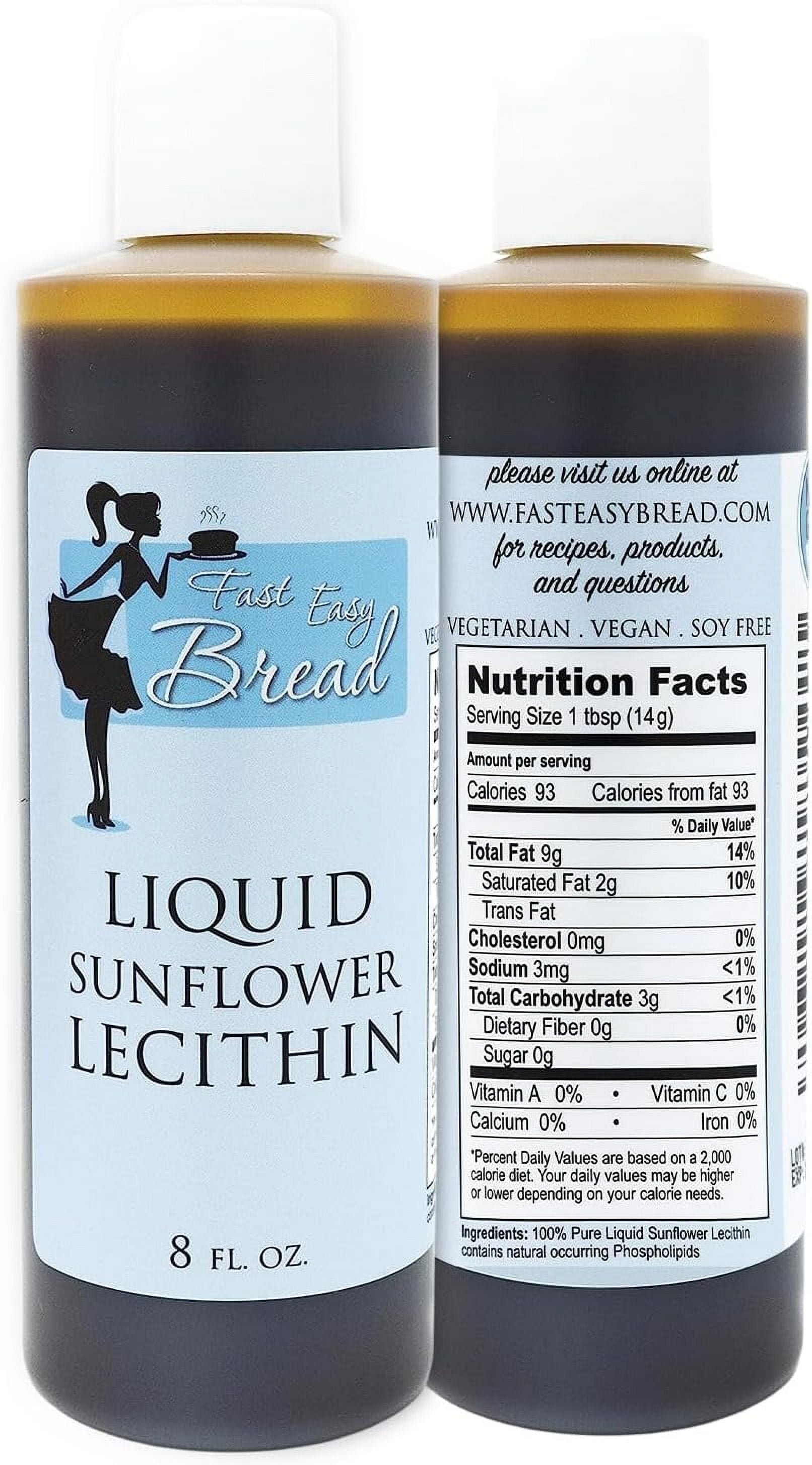 Pure Liquid Sunflower Lecithin (Food Grade): for Bread Making and More ...