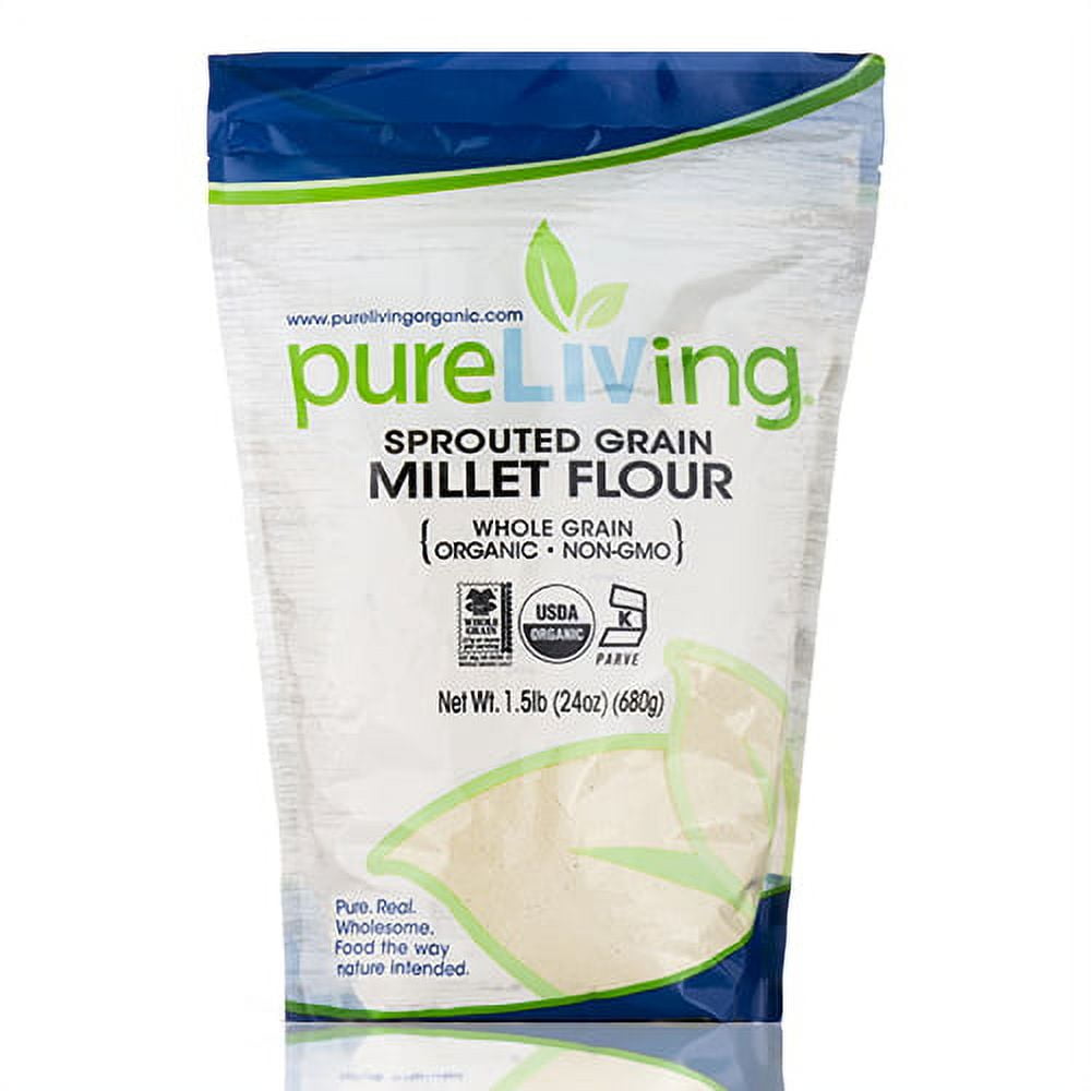Pure Living - Liv Organic Sprouted Millet Flour - 1.5 lb. - Walmart.com