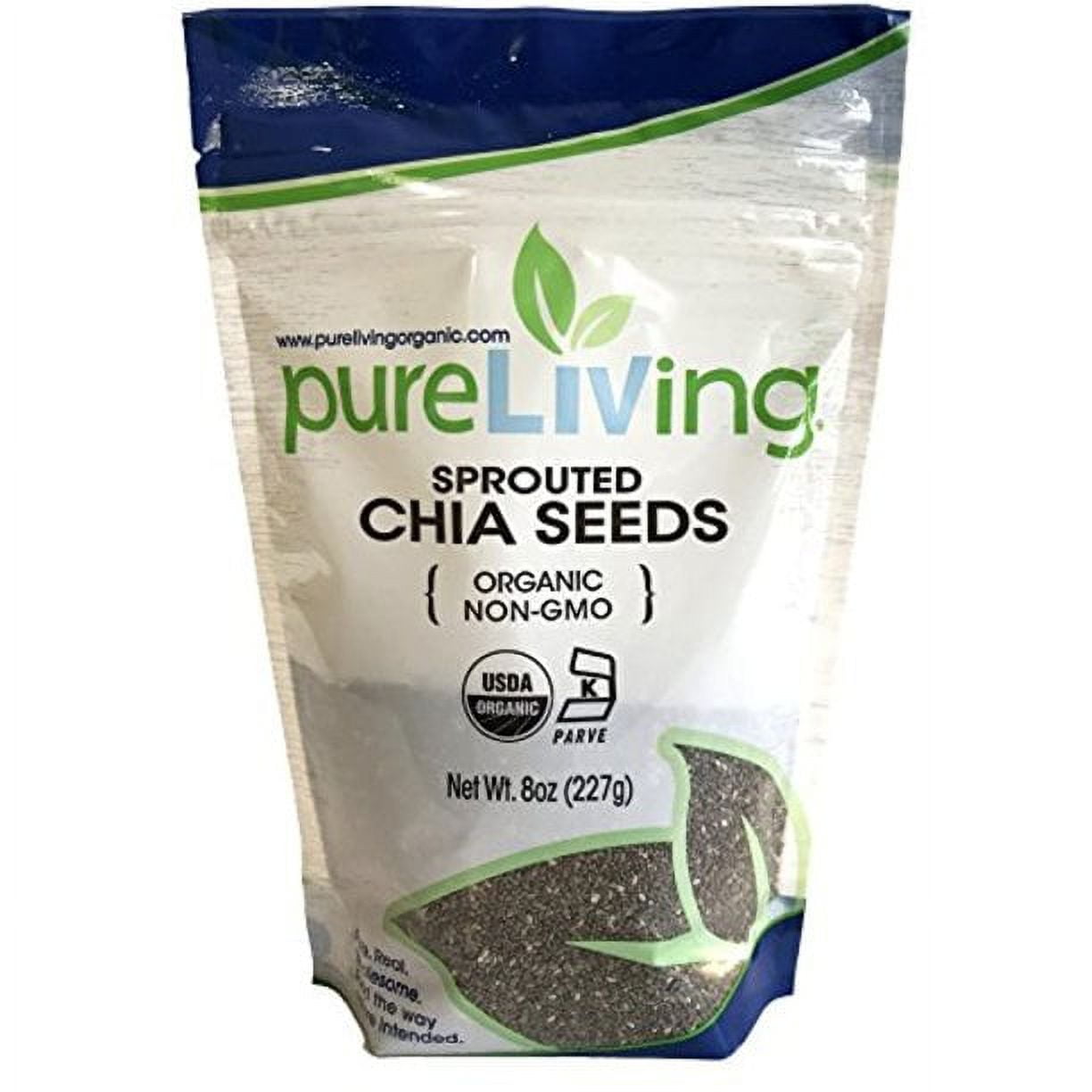 Pure Living Organic Sprouted Chia Seeds - 8 oz - Walmart.com