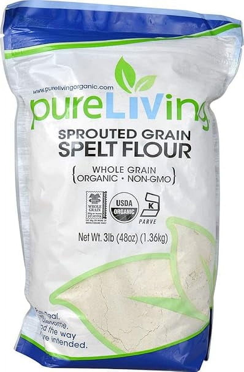 Pure Living Organic Sprouted Grain Spelt Flour - 3 lbs - Walmart.com