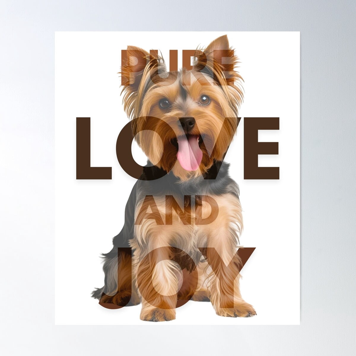 Pure Love And Joy Â€“ Adorable Yorkshire Terrier Design For Yorkie ...