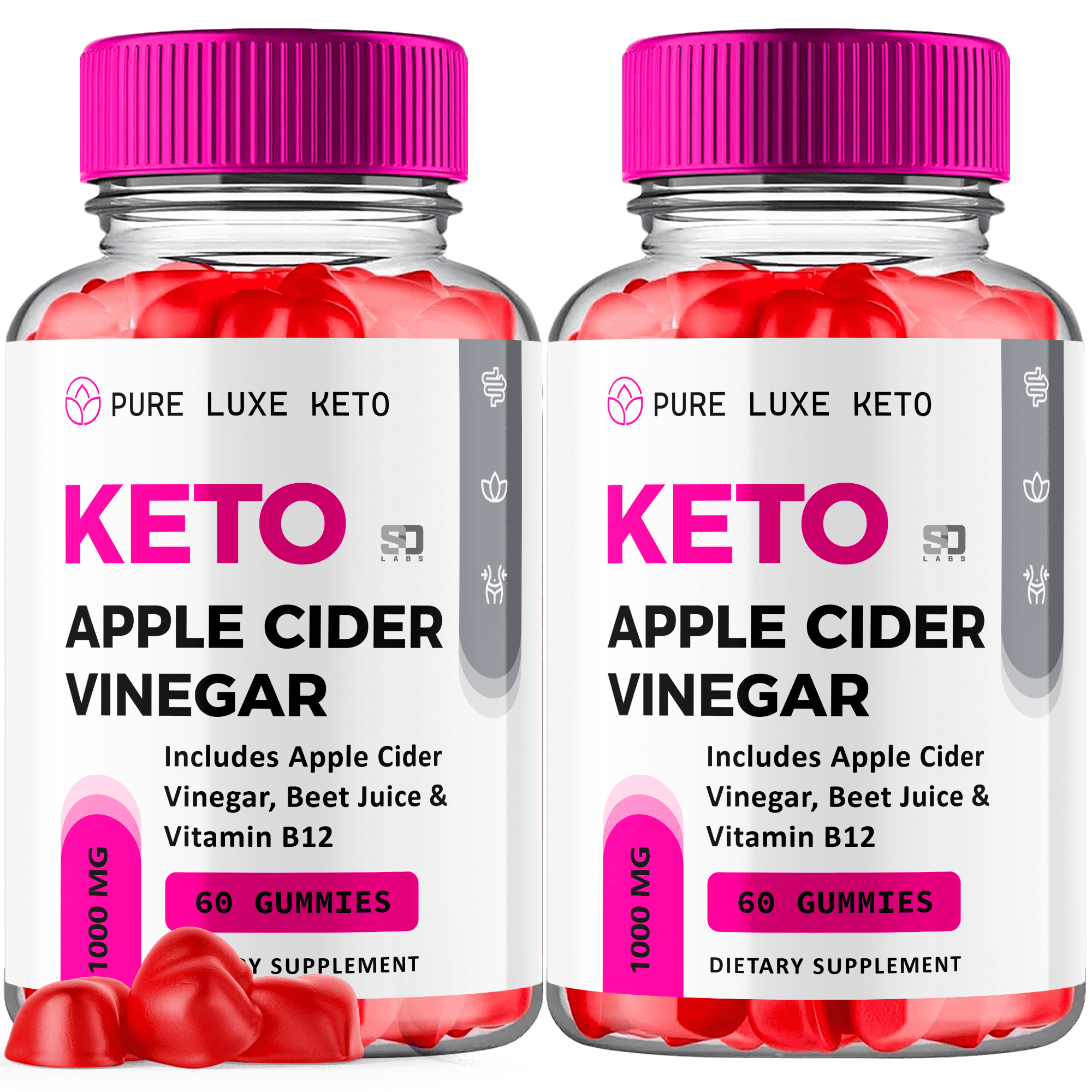 Pure Luxe Keto ACV Gummies Pure Keto Luxe Apple Cider Vinegar, 2 Pack - Walmart.com