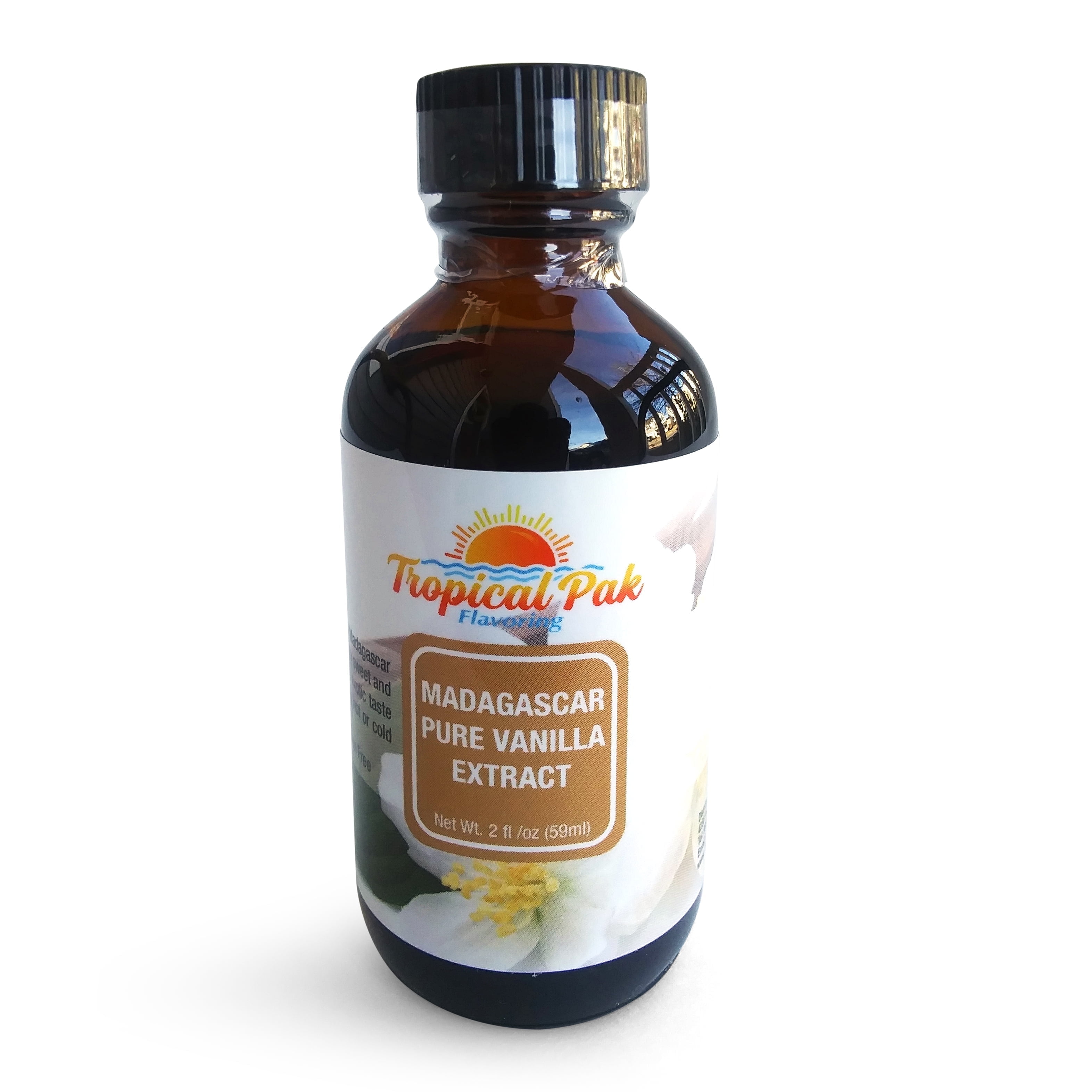 Pure Madagascar Vanilla Extract - 2 fl/oz, Natural Baking Flavoring ...