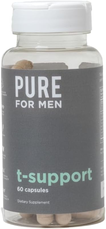 Pure for Men, T-Support Supplement, 60 Capsules, Vegetarian Formula ...