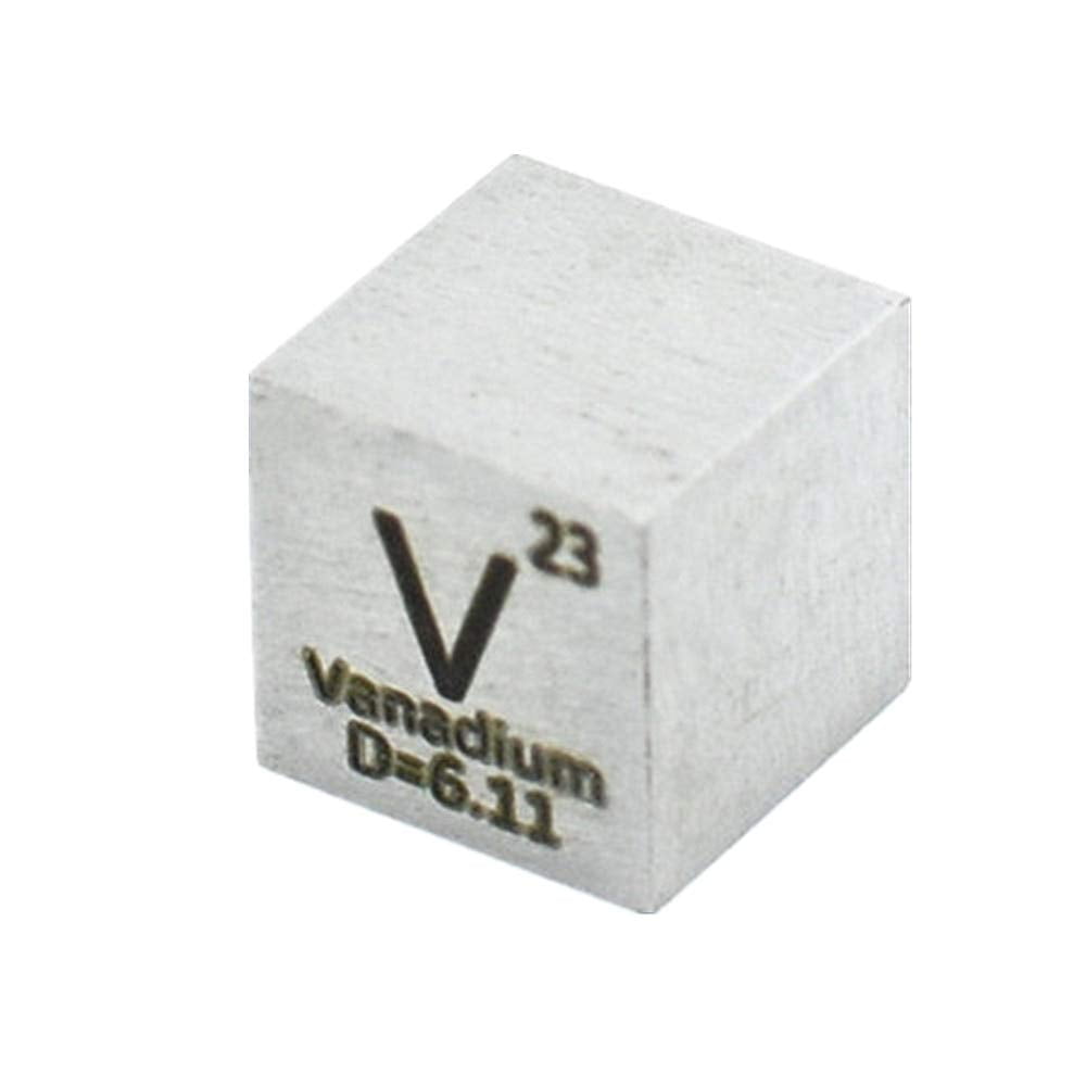 Pure Metal Vanadium Periodic Table Cube 10mm 0.39" 6.2g V 99.9% Vanadium Cube - Walmart.com