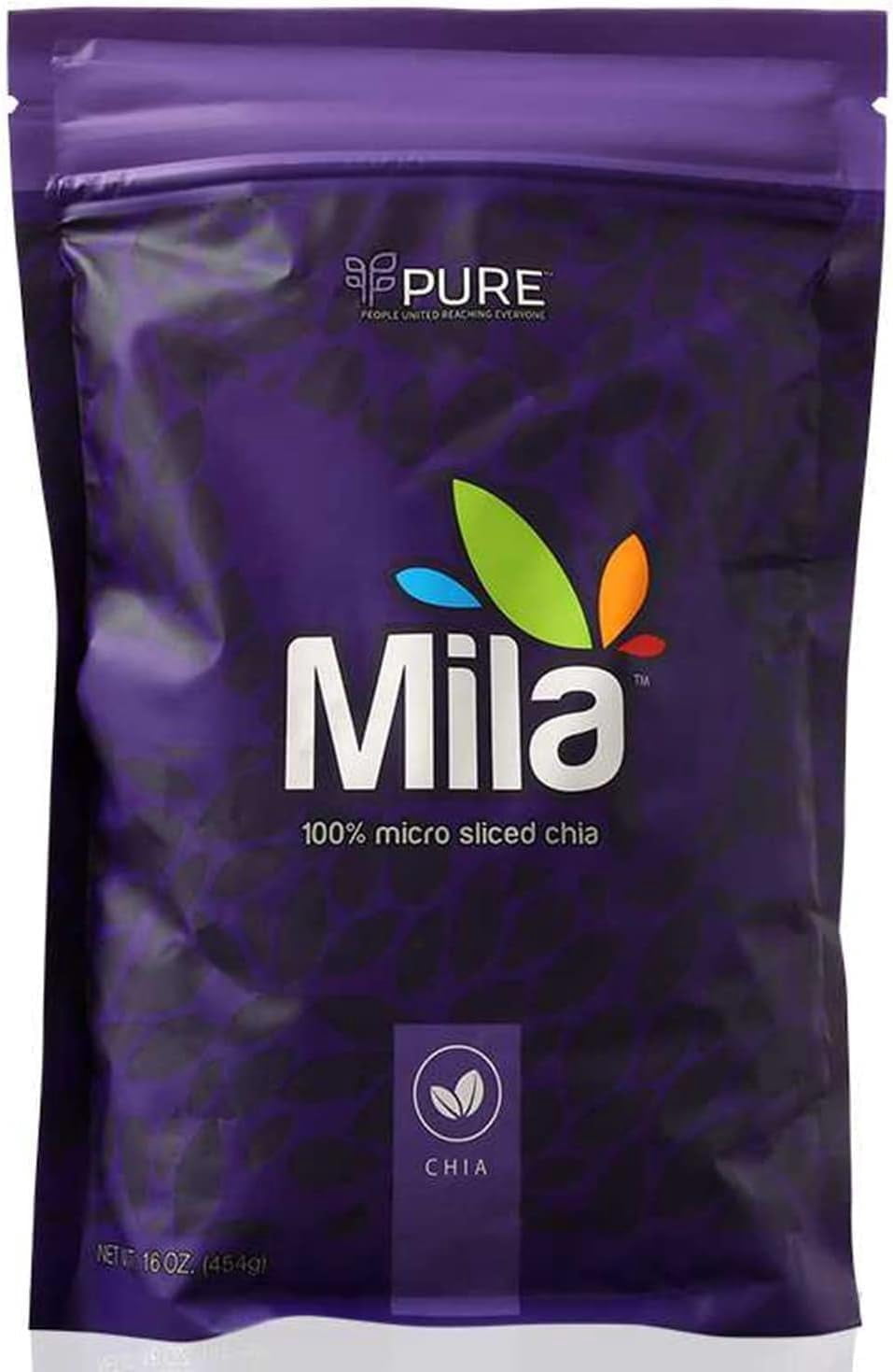Pure Mila Chia Seed | 16oz Pack | Omega-3 & Fiber-Rich Organic ...