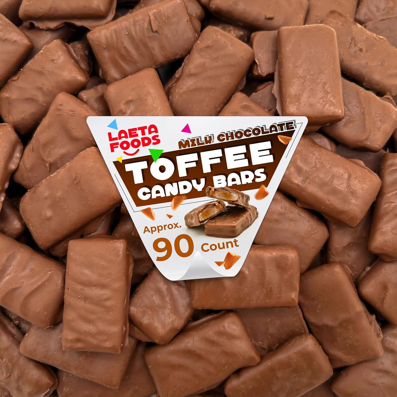 Pure Milk Chocolate Toffee Candy Bars, Bulk (2 Pound Bag) - Walmart.com