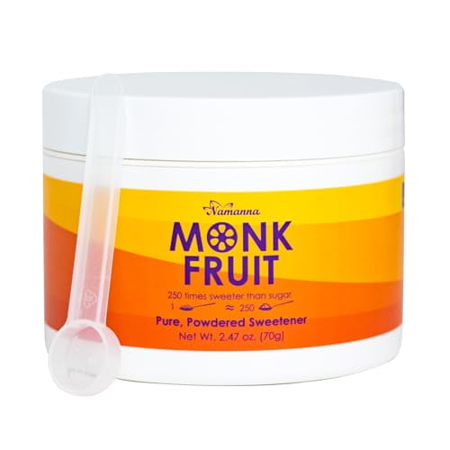 Pure Monk Fruit Sweetener- Zero Calorie, Zero Carb, Paleo Safe (50% ...