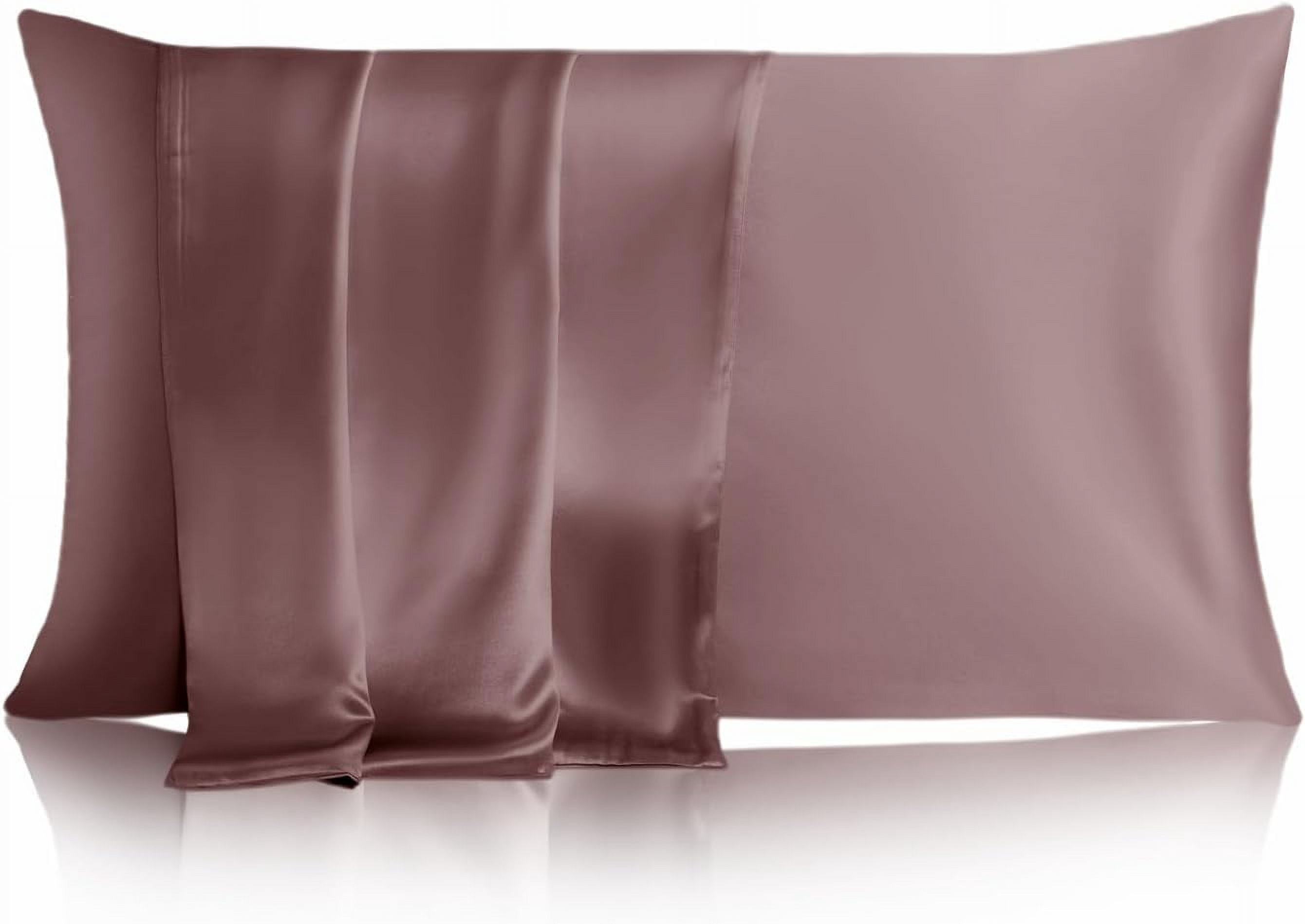 Pure Mulberry Silk Pillowcase 22 Momme with Hidden Zipper, Soft and ...