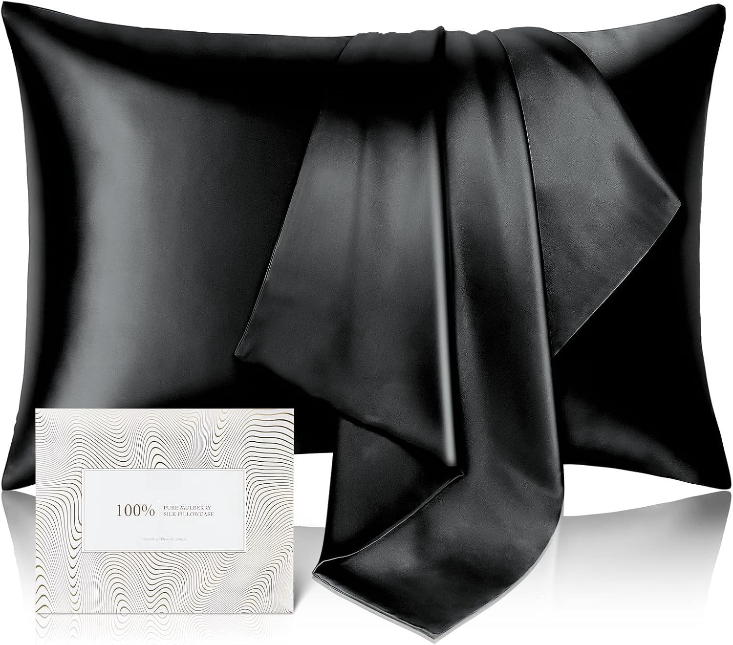 Pure Mulberry Silk Pillowcase for Hair and - Allergen Resistant Dual ...