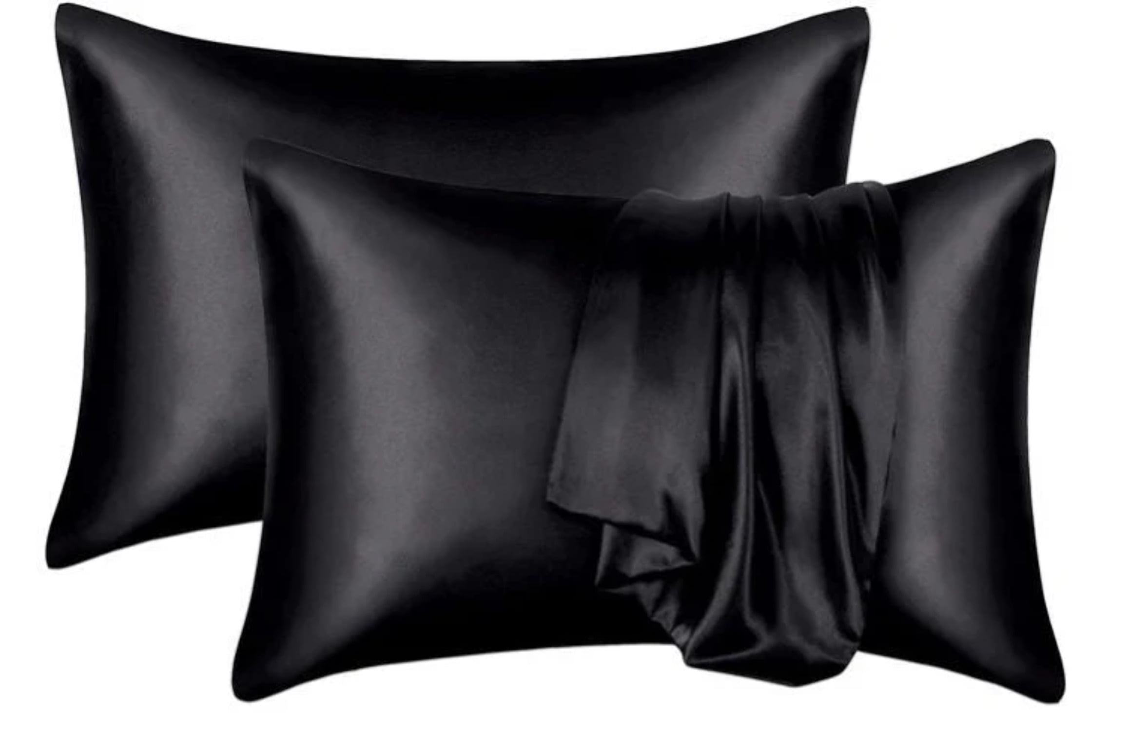 Pure Mulberry Silk Satin Pillow covers ( Set of 2) - Walmart.com