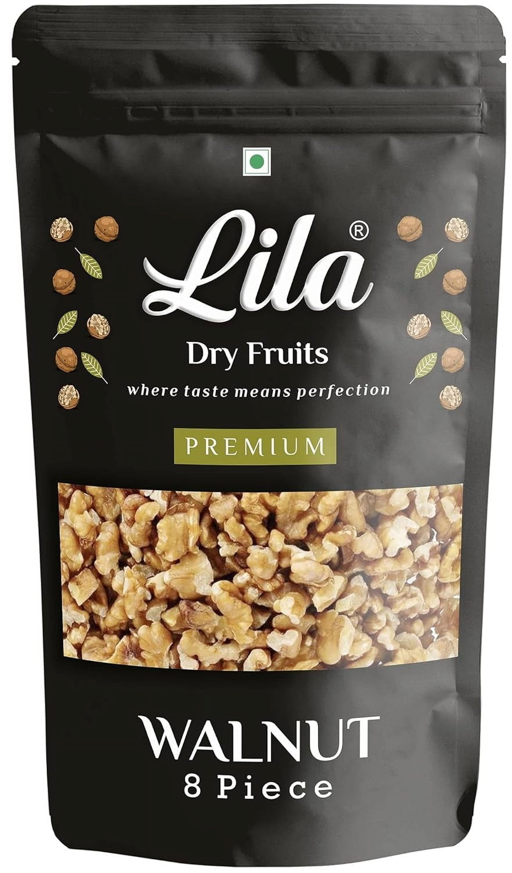 Pure Natural 8 Pieces Walnut Kernal (Akhrot Giri ) By Lila Dry Fruits 1kg, | Delicious ...