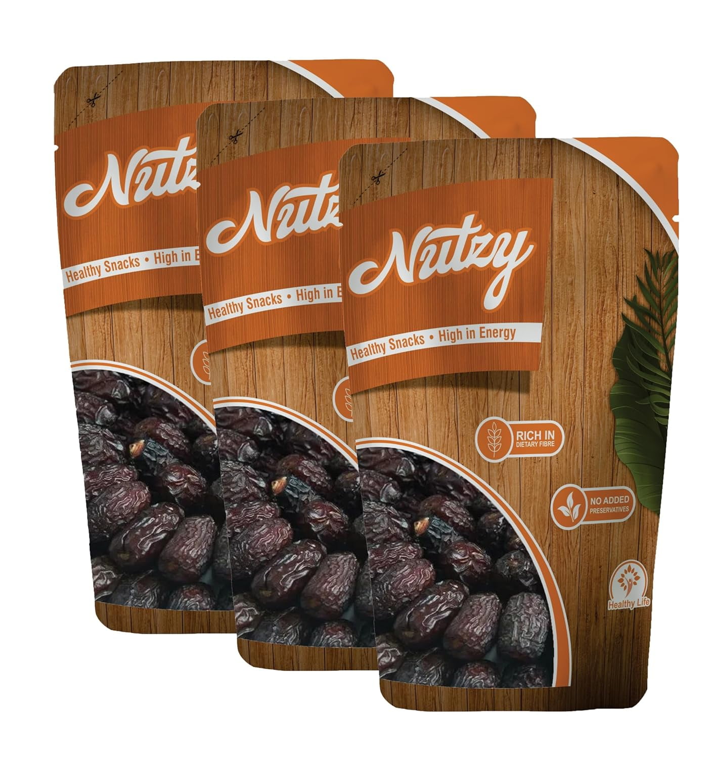Pure Natural Black Dates By Nutzy 750gm, (250gm * Pack Of 3) | Rich In ...