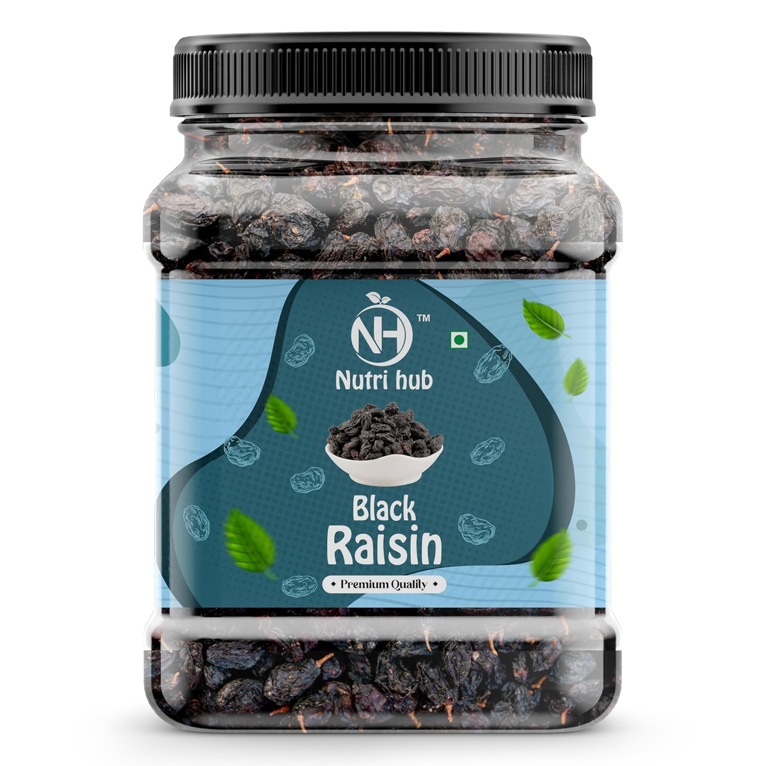 Pure Natural Black Raisins By Nutri Hub 1kg, | Rich In Potassium ...