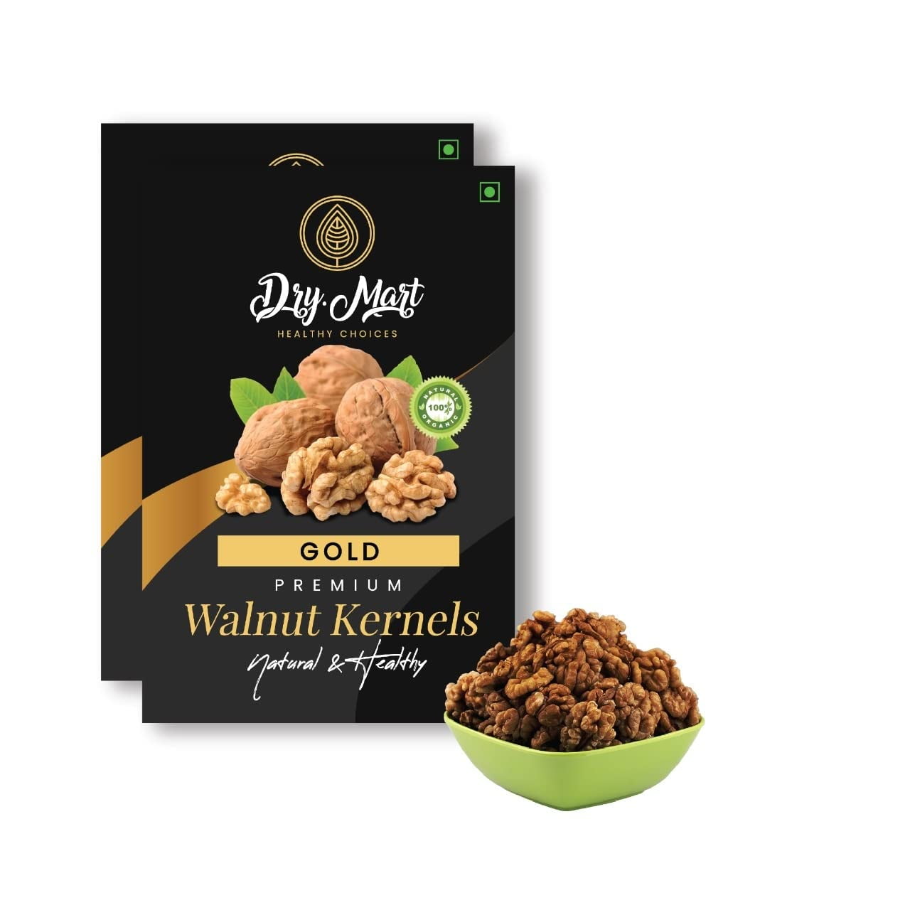 Pure Natural Gold Walnut Kernels By Dry. Mart 500gm, (250gm * Pack Of 2 ...