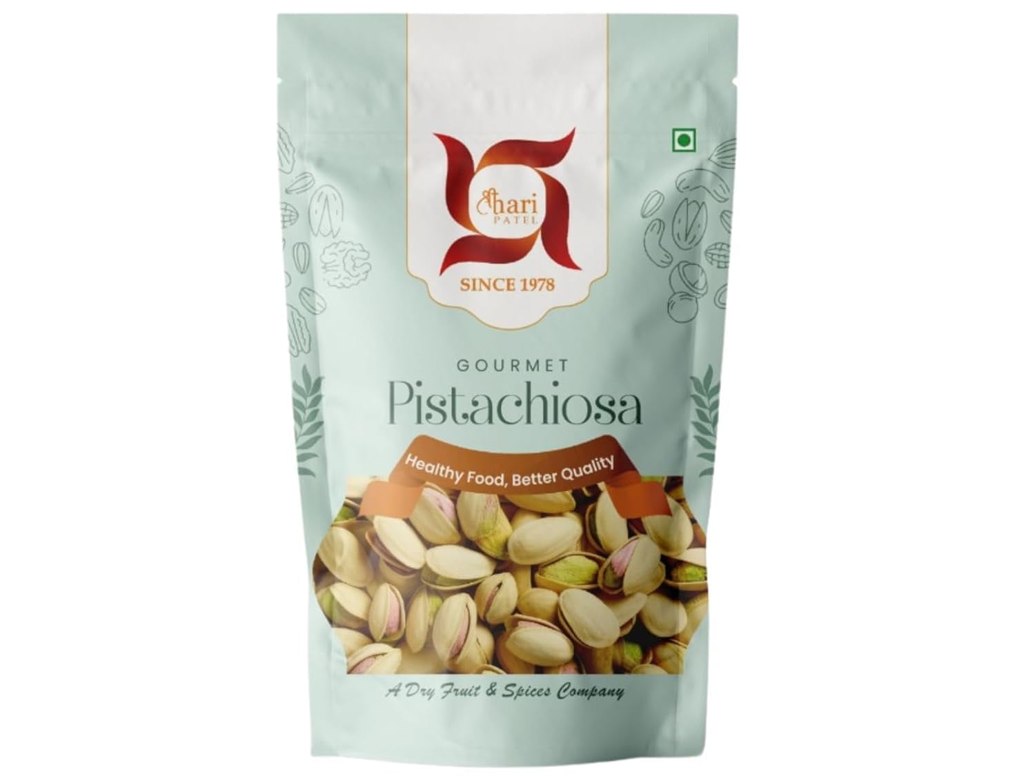 Pure Natural Gourmet Pistachios By Shree Hari Patel 250gm, | Rich In Protein & Dietary Fibre ...