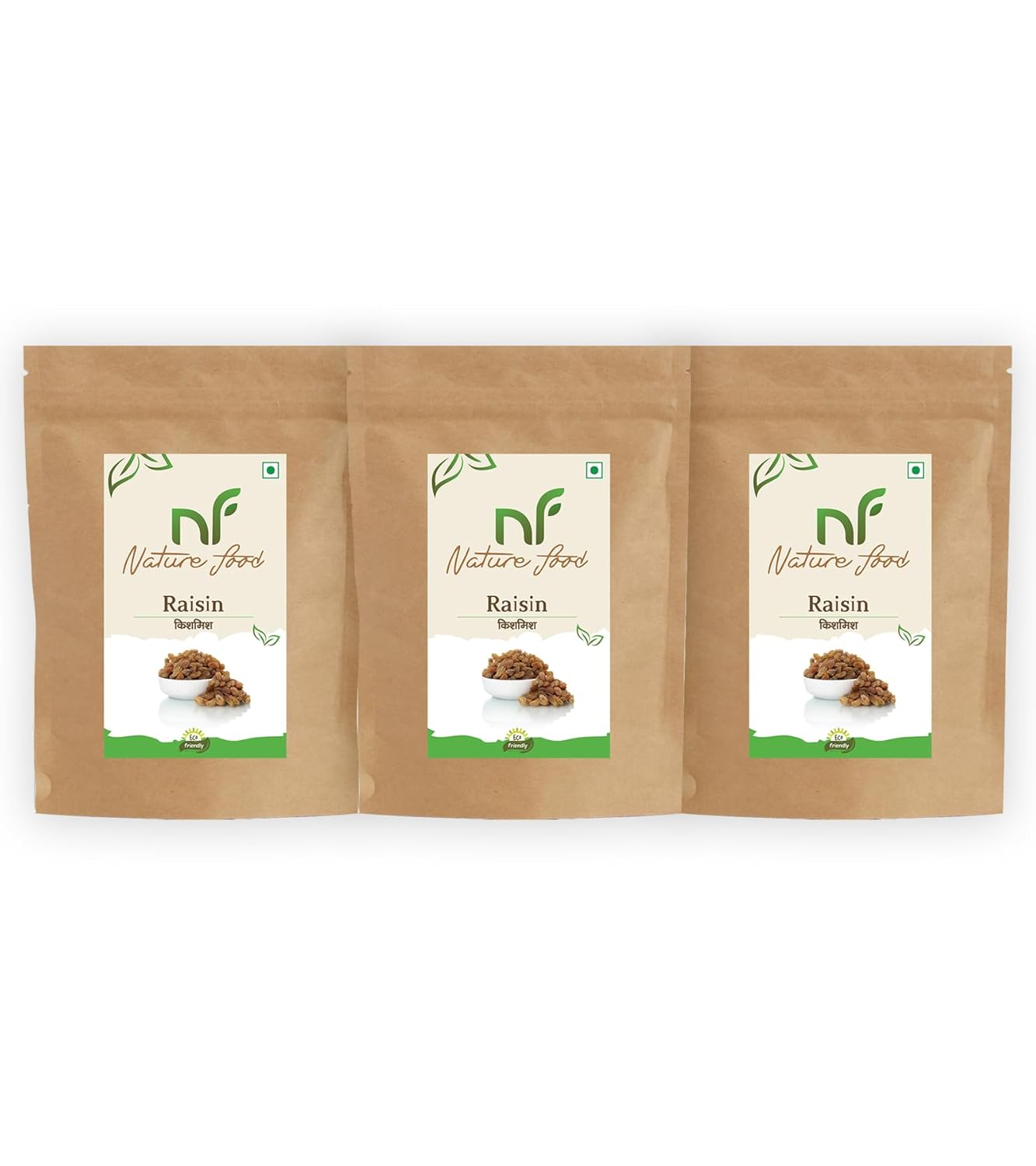 Pure Natural Raisins (Kishmish) By Nature Food 750gm, (250gm * Pack Of ...