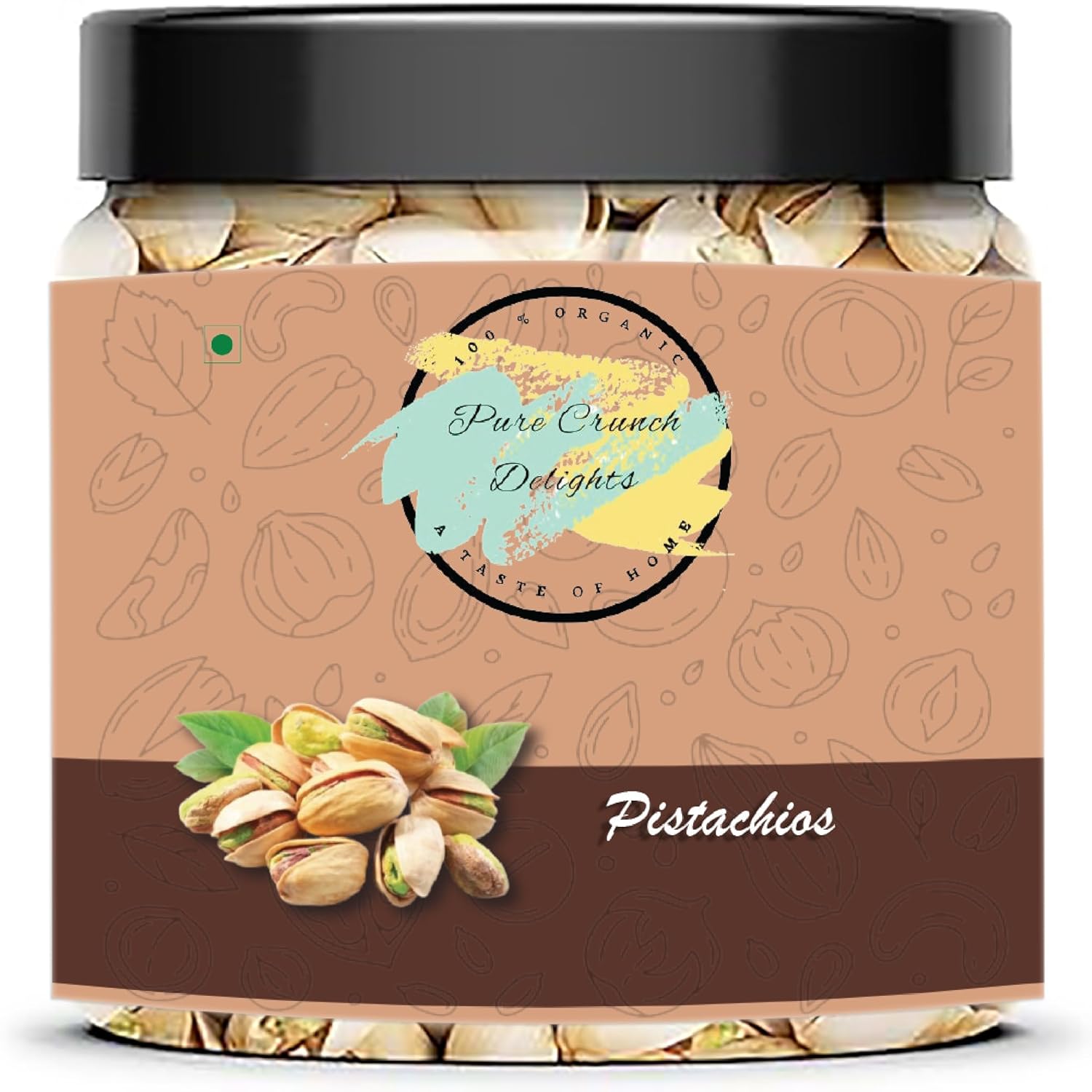 Pure Natural Roasted & Salted Pistachios By Pure Crunch Delights 250gm, | Super Crunchy ...