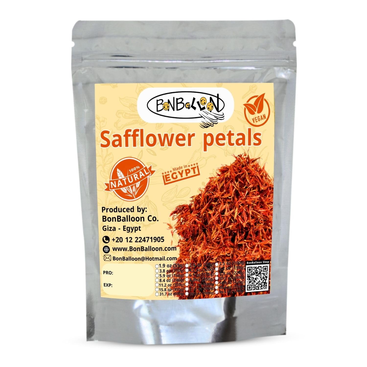 Pure & Natural Safflower Petals Loose Carthamus Tinctorius Dry Dried ...