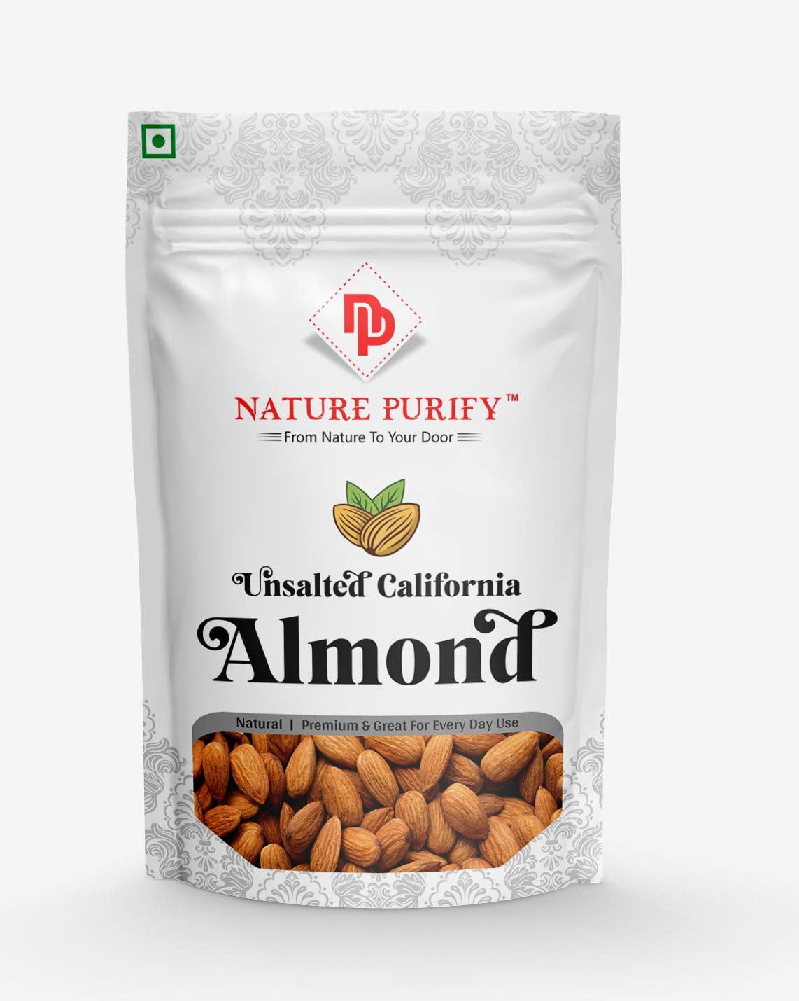 Pure Natural Unsalted California Almonds By Nature Purify 250gm ...
