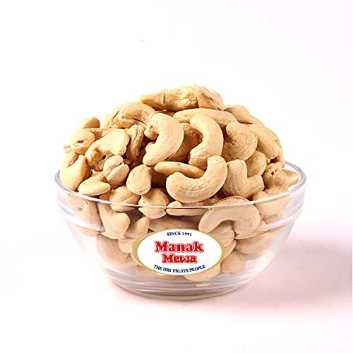 Pure Natural Whole Cashew Nuts By Manak Mewa 250gm, 8.8 Ounce | Crunchy ...