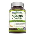 Pure Naturals Ginseng Complex 1000mg Korean Ginseng Extract Supplement ...