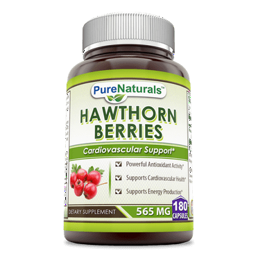 Best Naturals Hawthorn Berry Herbal Supplement, 565 mg, 180 Capsules ...