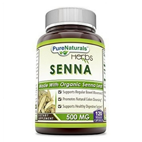 Pure Naturals Senna 500 mg, Herbal Supplement for Digestive Support ...