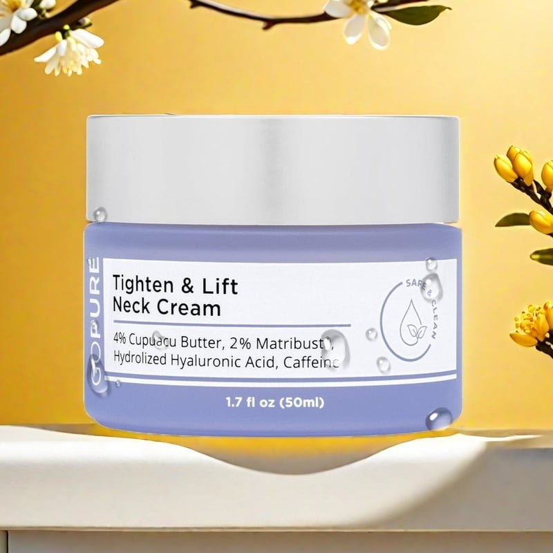 Pure Neck Firming Cream - Anti-Aging Neck Cream for Tightening and ...