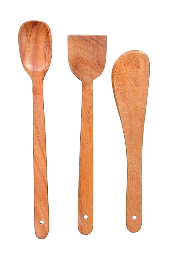 Pure Neem Wood Spatula Set for Cooking | Dosa Spatula Set Neem Wood ...