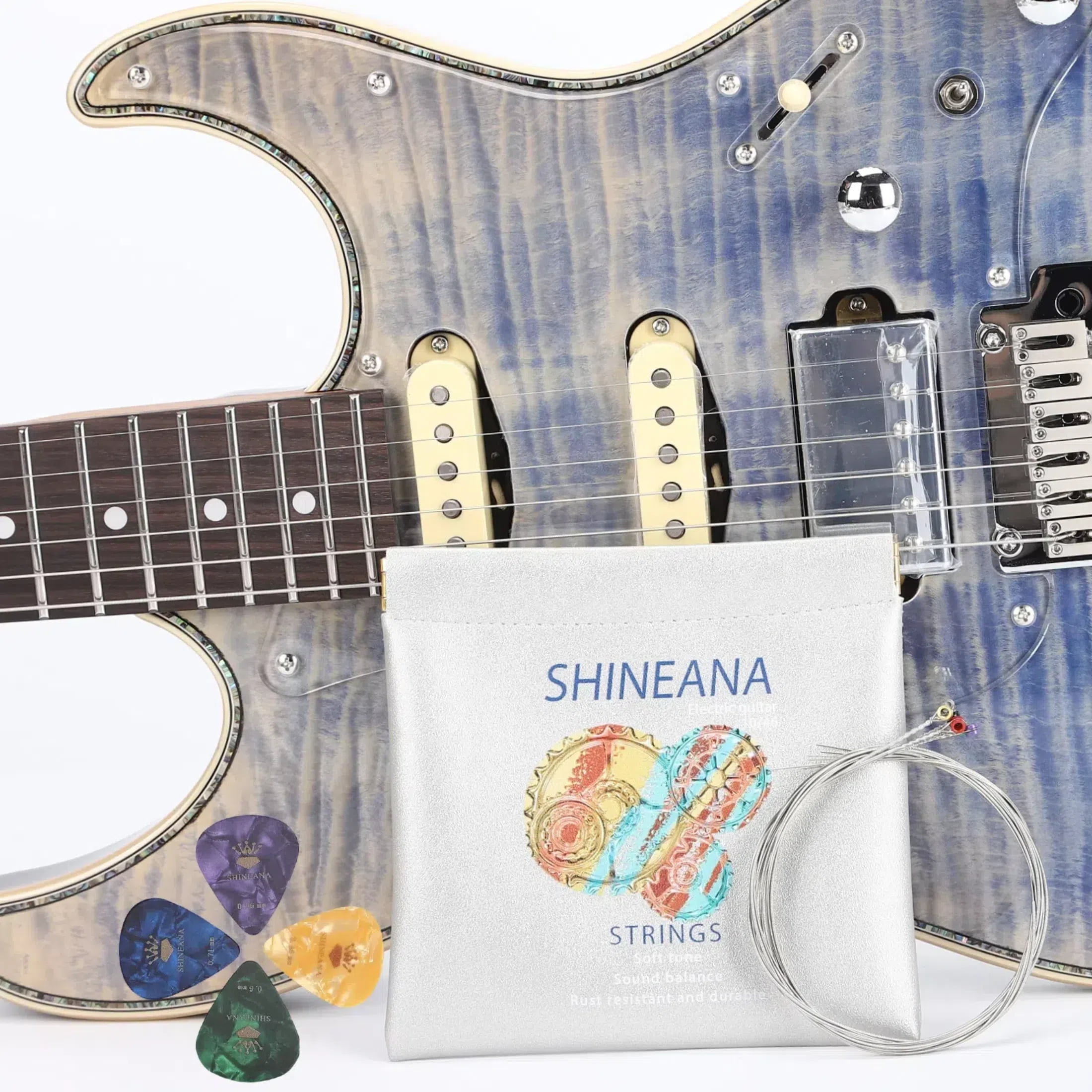 Pure Nickel Hexagonal Core Electric Guitar Strings - 6-String Set (10 ...