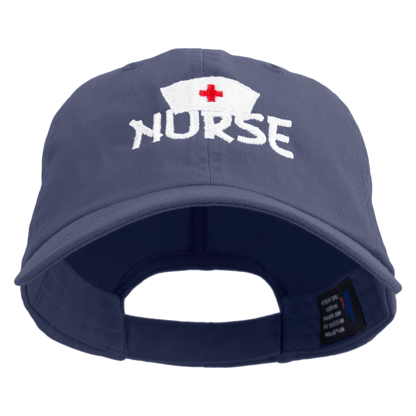 Pure Nurse Sign Embroidered Low Profile Dyed Cotton Twill Cap - Navy ...