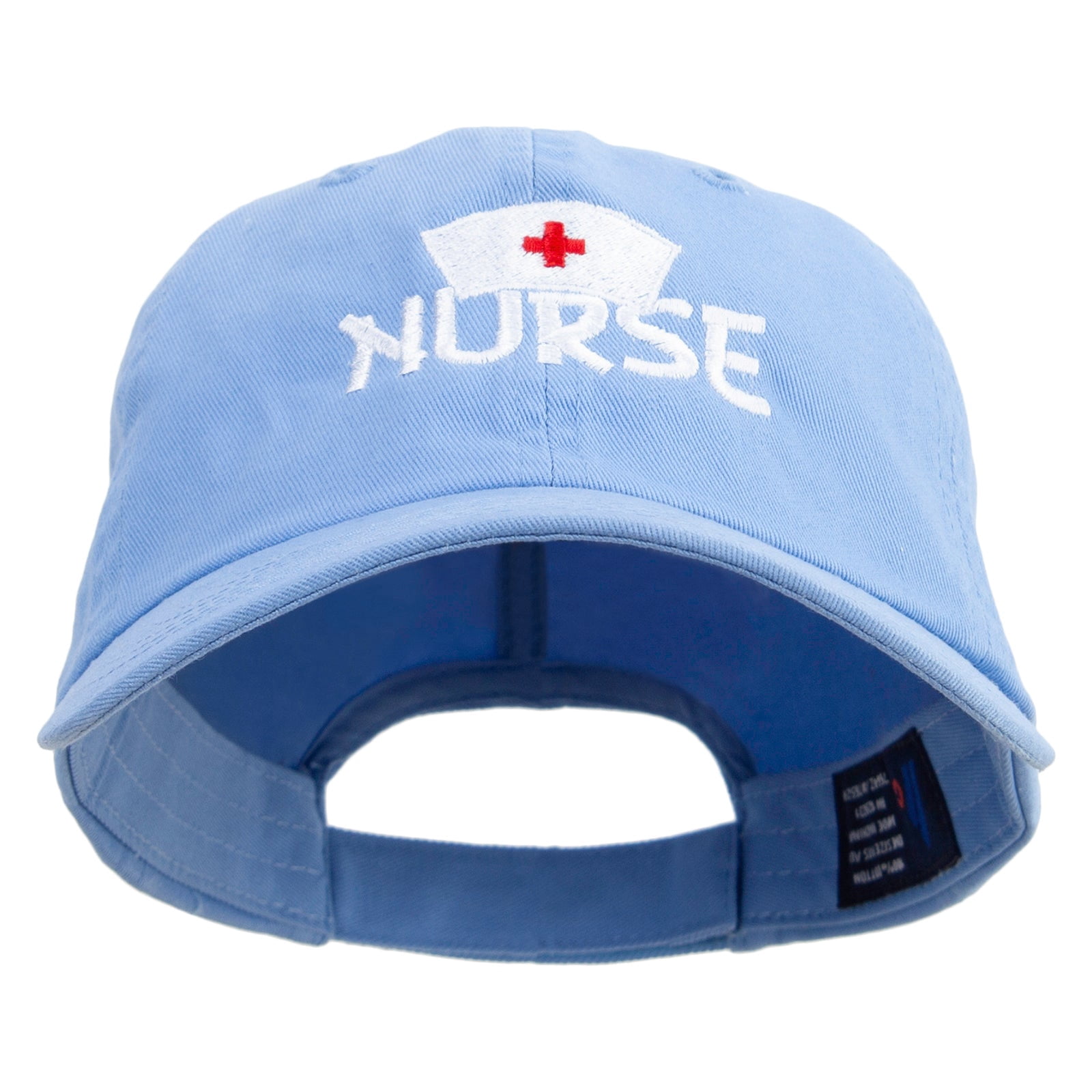 Pure Nurse Sign Embroidered Low Profile Dyed Cotton Twill Cap - Sky ...
