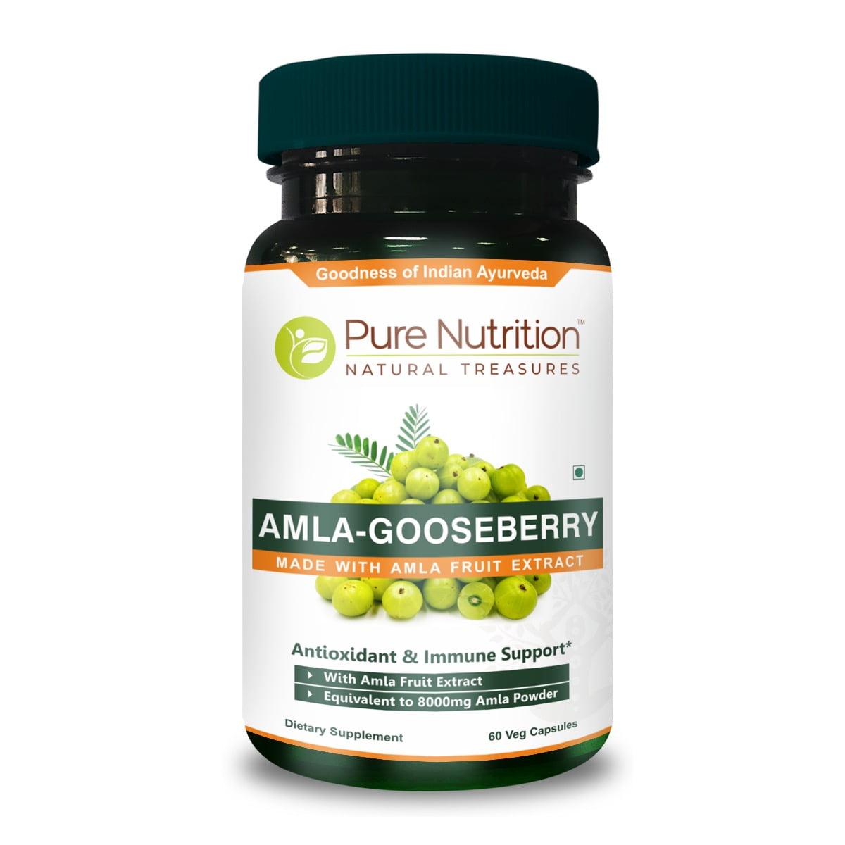 Pure Nutrition Amla Extract 1000mg - 60 Capsules. Immunity Supplement ...