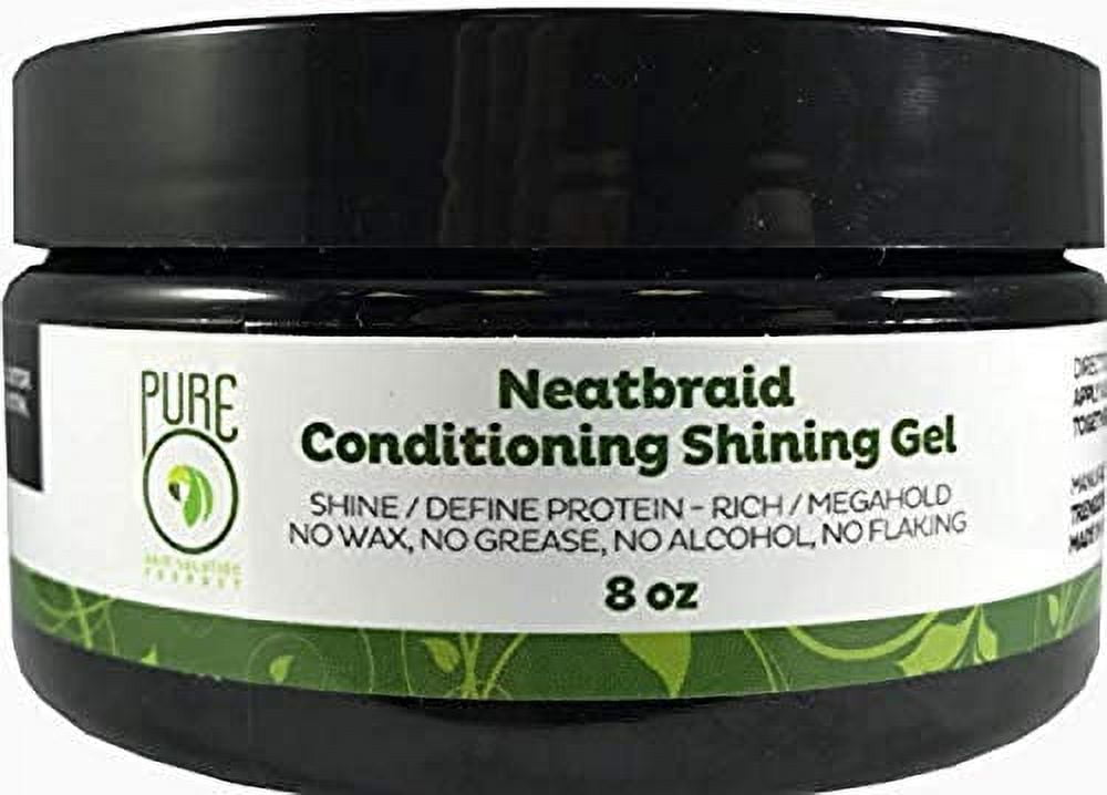 Pure O Neatbraid 8 Oz Conditioning Gel - Protein-Rich, Mega Hold, No ...