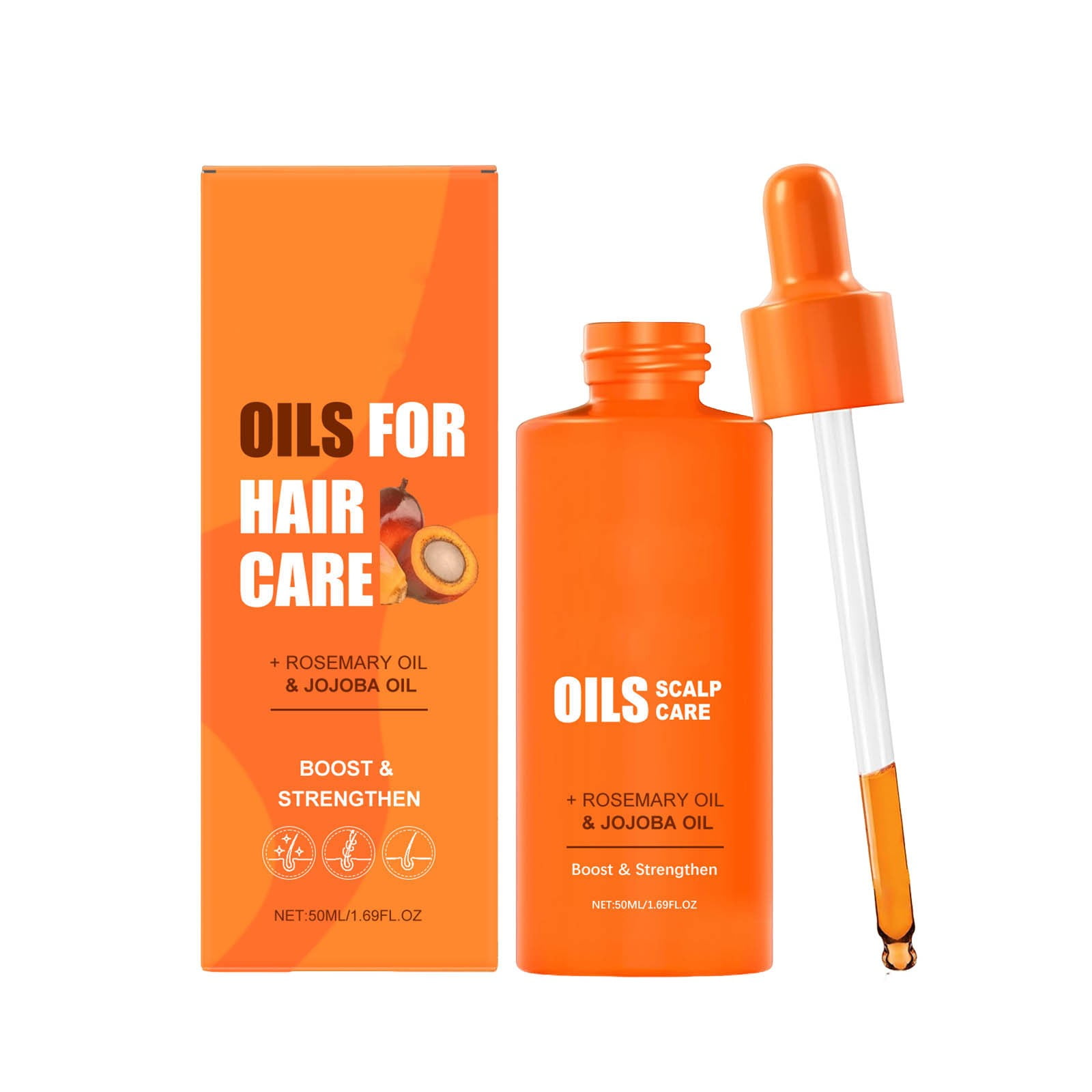 Pure Oil for Hair Grōwth, 4-in-1 Unrefined Honey Oil with Rosemary ...